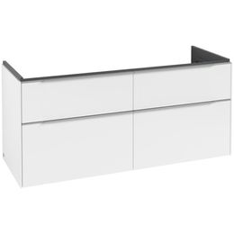 Villeroy & Boch Villeroy und Boch Subway 3.0 Waschtisch-Unterschrank C56800VF 127,2x56,6x47,8cm, ohne LED/Griff Aluminium gl&auml;nzend, pure white