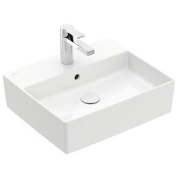 Villeroy & Boch Villeroy & Boch Memento 2.0 Waschtisch 4A075001 50x42cm, mit Hahnloch und &Uuml;berlauf, Wei&szlig;