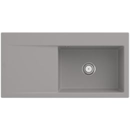 Villeroy & Boch Villeroy und Boch Subway Style 60 Einbausp&uuml;le 336101KD Becken rechts, Ablaufgarnitur mit Handbet&auml;tigung, 1000 x 510 mm, Fossil