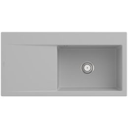 Villeroy & Boch Villeroy und Boch Subway Style 60 Einbausp&uuml;le 336101SM Becken rechts, Ablaufgarnitur mit Handbet&auml;tigung, 1000 x 510 mm, Steam