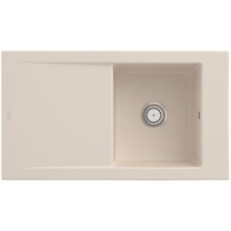 Villeroy & Boch Villeroy & Boch Timeline Einbausp&uuml;le 330701FU mit Ablaufgarnitur und Handbet&auml;tigung, Ivory