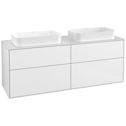 Villeroy & Boch Villeroy und Boch Finion Waschtischunterschrank G31100GF 160x60,3cm, Emotion, Abdeckplatte white matt, Glossy white lacquer
