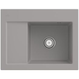 Villeroy & Boch Villeroy und Boch Subway 45 Compact Einbausp&uuml;le 331301KD rechts, mit Ablaufgarnitur, 650 x 510 mm, Handbet&auml;tigung, fossil CeramicPlus