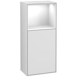 Villeroy & Boch Villeroy und Boch Finion Seitenschrank G500GFMT 41,8x93,6cm, links, Emotion, Regal oben Glossy White, White matt lacquer