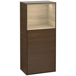 Villeroy & Boch Villeroy und Boch Finion Seitenschrank G500PCGN 41,8x93,6cm, links, Emotion, Regal oben Oak Veneer, Walnut veneer