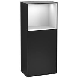 Villeroy & Boch Villeroy und Boch Finion Seitenschrank G510MTPD 41,8x93,6cm, rechts, Emotion, Regal oben White Matt, Black matt lacquer