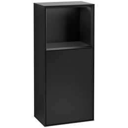 Villeroy & Boch Villeroy und Boch Finion Seitenschrank G510PDPD 41,8x93,6cm, rechts, Emotion, Regal oben Black matt, Black matt lacquer