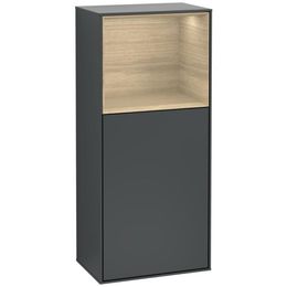 Villeroy & Boch Villeroy und Boch Finion Seitenschrank G510PCHG 41,8x93,6cm, rechts, Emotion, Regal oben Oak Veneer, Midnight Blue Matt Lacquer