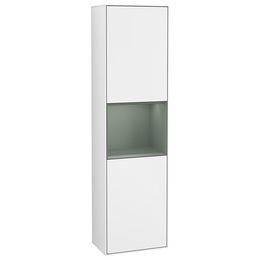 Villeroy & Boch Villeroy und Boch Finion Hochschrank G470GMGF 41,8x151,6cm, rechts, Emotion, Regal Olive Matt Lacquer, Glossy white lacquer