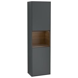 Villeroy & Boch Villeroy und Boch Finion Hochschrank G470GNHG 41,8x151,6cm, rechts, Emotion, Regal Walnut Veneer, Midnight Blue Matt Lacquer