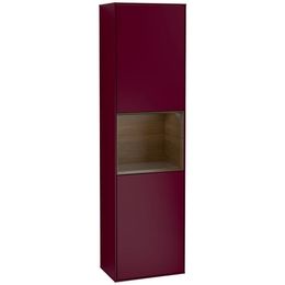 Villeroy & Boch Villeroy und Boch Finion Hochschrank F460GNHB 41,8x151,6x27cm, links, Regal Walnut veneer, Peony Matt