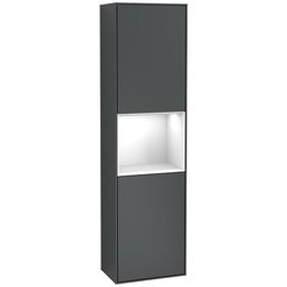 Villeroy & Boch Villeroy und Boch Finion Hochschrank F460GFHG 41,8x151,6x27cm, links, Regal Glossy White Lacquer, Midnight Blue Matt Lacquer