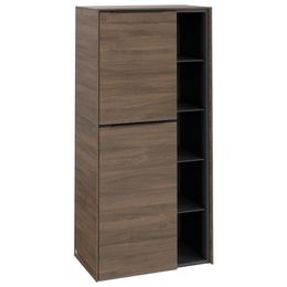 Villeroy & Boch Villeroy und Boch Subway 3.0 Mittelschrank C59801VH 57,4x120x36,2cm, Schanier links/Griff Volcano black, arizona oak