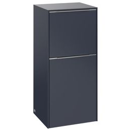 Villeroy & Boch Villeroy und Boch Subway 3.0 Seitenschrank C59500VQ 40x86x36,2cm, Schanier rechts/Griff Aluminium gl&auml;nzend, marine blue