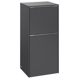 Villeroy & Boch Villeroy und Boch Subway 3.0 Seitenschrank C59500VR 40x86x36,2cm, Schanier rechts/Griff Aluminium gl&auml;nzend, graphite