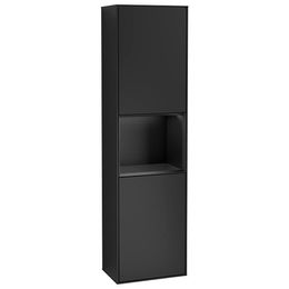 Villeroy & Boch Villeroy und Boch Finion Hochschrank F470PDPD 41,8x151,6x27cm, rechts, Regal Black matt lacquer, Black matt lacquer