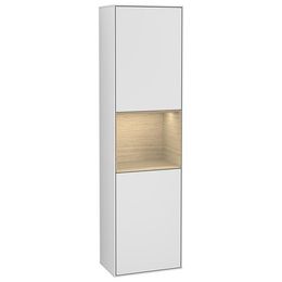 Villeroy & Boch Villeroy und Boch Finion Hochschrank F470PCMT 41,8x151,6x27cm, rechts, Regal Oak Venerr, White matt lacquer