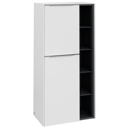 Villeroy & Boch Villeroy und Boch Subway 3.0 Mittelschrank C59800VF 57,4x120x36,2cm, Schanier links/Griff Aluminium gl&auml;nzend, pure white