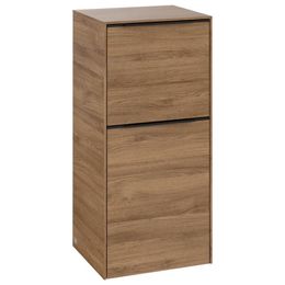Villeroy & Boch Villeroy und Boch Subway 3.0 Seitenschrank C59401RH 40x86x36,2cm, Schanier links/Griff Volcano black, kansas oak