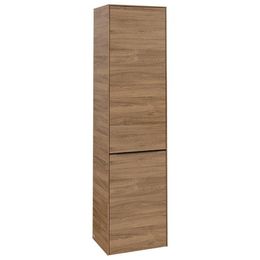 Villeroy & Boch Villeroy und Boch Subway 3.0 Hochschrank C59201RH 40x171x36,2cm, Schanier links/Griff Volcano black, kansas oak