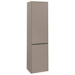 Villeroy & Boch Villeroy und Boch Subway 3.0 Hochschrank C59301VM 40x171x36,2cm, Schanier rechts/Griff Volcano black, taupe