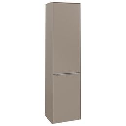 Villeroy & Boch Villeroy und Boch Subway 3.0 Hochschrank C59300VM 40x171x36,2cm, Schanier rechts/Griff Aluminium gl&auml;nzend, taupe