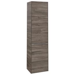 Villeroy & Boch Villeroy und Boch Subway 3.0 Hochschrank C59300RK 40x171x36,2cm, Schanier rechts/Griff Aluminium gl&auml;nzend, stone oak