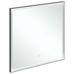 Villeroy & Boch Villeroy und Boch Subway 3.0 Spiegel A46380BC Aluminiumrahmen, 80 x 75 x 4,75 cm, schwarz matt/wei&szlig; matt