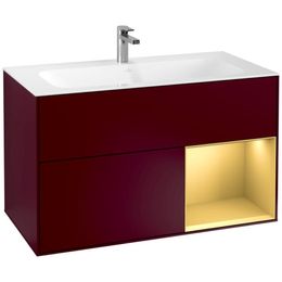Villeroy & Boch Villeroy und Boch Finion Waschtischunterschrank G040HFHB 99,6x59,1cm, Emotion, Regal rechts Gold matt, Peony Matt