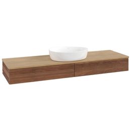 Villeroy & Boch Villeroy & Boch Antao Waschtischunterschrank 1600x190x500mm L14111HM mit Beleuchtung mit Struktur FK/AP: HM/1