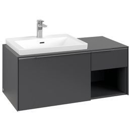 Villeroy & Boch Villeroy und Boch Subway 3.0 Waschtisch-Unterschrank C572L0VR 100,1x42,25x51,6cm, mit LED/Griff Aluminium gl&auml;nzend, graphite