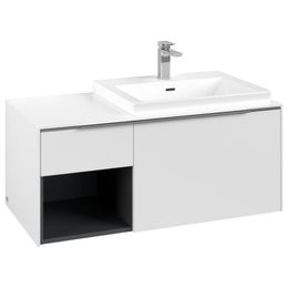 Villeroy & Boch Villeroy und Boch Subway 3.0 Waschtisch-Unterschrank C57100VF 100,1x42,25x51,6cm, ohne LED/Griff Aluminium gl&auml;nzend, pure white