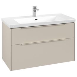Villeroy & Boch Villeroy und Boch Subway 3.0 Waschtisch-Unterschrank C57002VN 97,3x57,6x47,8cm, ohne LED/Griff monochrom, cashmere grey