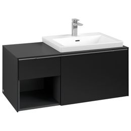 Villeroy & Boch Villeroy und Boch Subway 3.0 Waschtisch-Unterschrank C57100VL 100,1x42,25x51,6cm, ohne LED/Griff Aluminium gl&auml;nzend, volcano black
