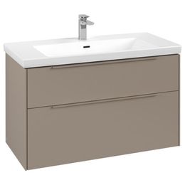 Villeroy & Boch Villeroy und Boch Subway 3.0 Waschtisch-Unterschrank C57002VM 97,3x57,6x47,8cm, ohne LED/Griff monochrom, taupe