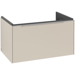 Villeroy & Boch Villeroy und Boch Subway 3.0 Waschtisch-Unterschrank C573L0VN 77,2x42,9x47,8cm, mit LED/Griff Aluminium gl&auml;nzend, cashmere grey