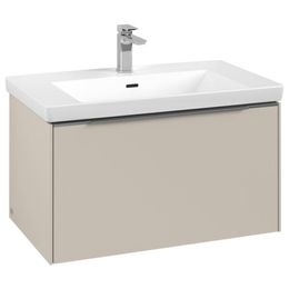 Villeroy & Boch Villeroy und Boch Subway 3.0 Waschtisch-Unterschrank C57300VN 77,2x42,9x47,8cm, ohne LED/Griff Aluminium gl&auml;nzend, cashmere grey