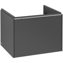 Villeroy & Boch Villeroy und Boch Subway 3.0 Waschtisch-Unterschrank C57700VR 57,2x42,9x47,8cm, ohne LED/Griff Aluminium gl&auml;nzend, graphite