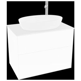 Villeroy & Boch Villeroy und Boch Finion Waschtischunterschrank G87100MT 80x60,3cm, Emotion, Abdeckplatte white matt, White matt lacquer