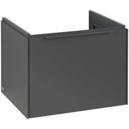 Villeroy & Boch Villeroy und Boch Subway 3.0 Waschtisch-Unterschrank C577L2VR 57,2x42,9x47,8cm, mit LED/Griff monochrom, graphite