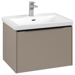Villeroy & Boch Villeroy und Boch Subway 3.0 Waschtisch-Unterschrank C57501VM 62,2x42,9x47,8cm, ohne LED/Griff Volcano black, taupe