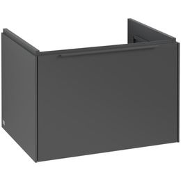 Villeroy & Boch Villeroy und Boch Subway 3.0 Waschtisch-Unterschrank C57502VR 62,2x42,9x47,8cm, ohne LED/Griff monochrom, graphite
