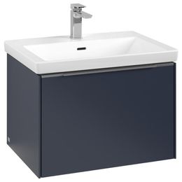 Villeroy & Boch Villeroy und Boch Subway 3.0 Waschtisch-Unterschrank C575L0VQ 62,2x42,9x47,8cm, mit LED/Griff Aluminium gl&auml;nzend, marine blue