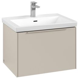 Villeroy & Boch Villeroy und Boch Subway 3.0 Waschtisch-Unterschrank C575L2VN 62,2x42,9x47,8cm, mit LED/Griff monochrom, cashmere grey