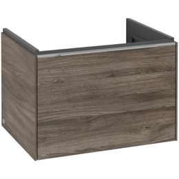 Villeroy & Boch Villeroy und Boch Subway 3.0 Waschtisch-Unterschrank C57500RK 62,2x42,9x47,8cm, ohne LED/Griff Aluminium gl&auml;nzend, stone oak