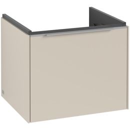 Villeroy & Boch Villeroy und Boch Subway 3.0 Waschtisch-Unterschrank C579L0VN 52,3x42,9x44,75cm, mit LED/Griff Aluminium gl&auml;nzend, cashmere grey
