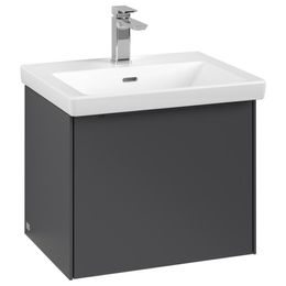 Villeroy & Boch Villeroy und Boch Subway 3.0 Waschtisch-Unterschrank C579L2VR 52,3x42,9x44,75cm, mit LED/Griff monochrom, graphite