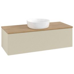Villeroy & Boch Villeroy und Boch Antao Waschtisch-Unterschrank K32111HJ 120x36x50cm, Waschbeckenplattenfarbe honey oak, silk grey matt lacquer