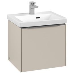 Villeroy & Boch Villeroy und Boch Subway 3.0 Waschtisch-Unterschrank C580L0VN 47,3x42,9x40,75cm, mit LED/Griff Aluminium gl&auml;nzend, cashmere grey
