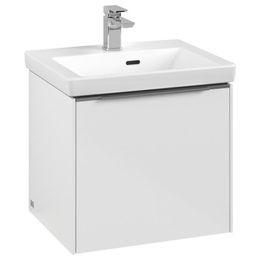 Villeroy & Boch Villeroy und Boch Subway 3.0 Waschtisch-Unterschrank C580L0VE 47,3x42,9x40,75cm, mit LED/Griff Aluminium gl&auml;nzend, brilliant white